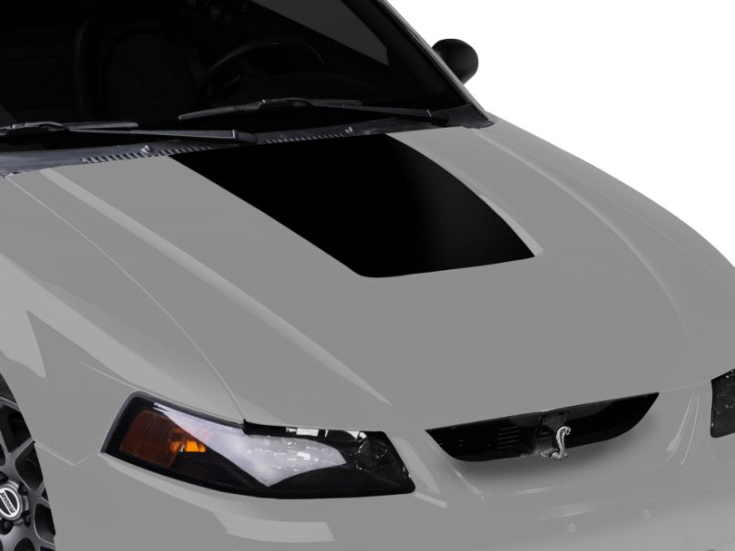 American Muscle Graphics Mustang Black Hood Decal 100359 (99-01 Cobra ...