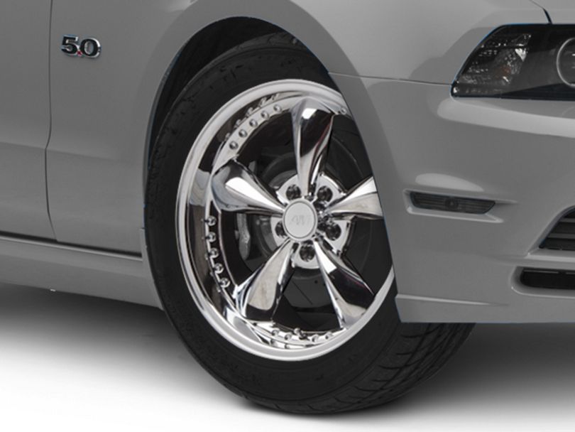 Mustang Bullitt Motorsport Chrome Wheel - 18x9 (10-14 Standard GT, V6)