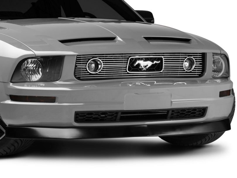 Modern Billet Mustang Pony Package Billet Grille - Polished 17048 (05 ...