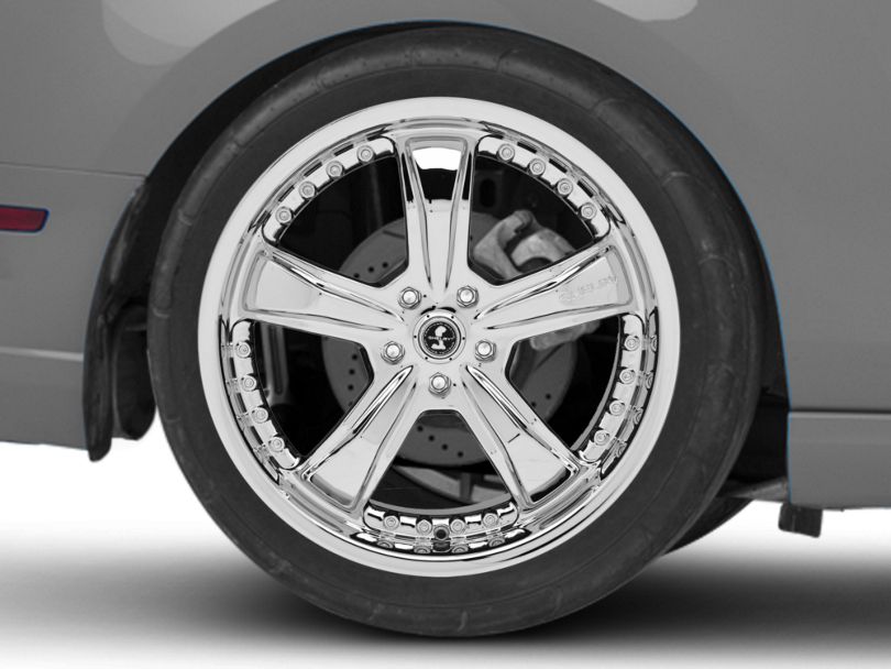 Shelby Mustang Razor Chrome Wheel - 20x10 - Rear Only SB698S2167 (10-14 ...
