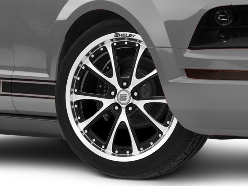 Shelby Mustang CS40 Black Machined Wheel - 20x9 CS40-295430-B (05-09 All)