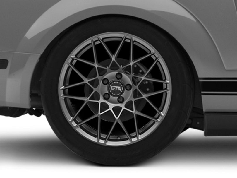 RTR Mustang Tech Mesh Satin Charcoal Wheel - 19x10.5 - Rear Only 850SC ...