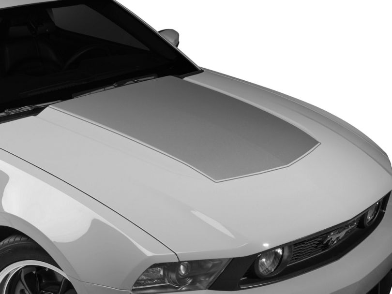 American Muscle Graphics Mustang Silver Single Hood Stripe 388757 (10 ...