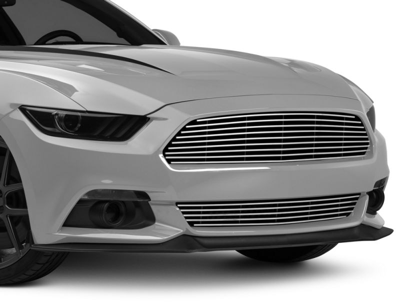 Modern Billet Mustang Retro Billet Grille w/ 1-Piece Lower - Polished ...