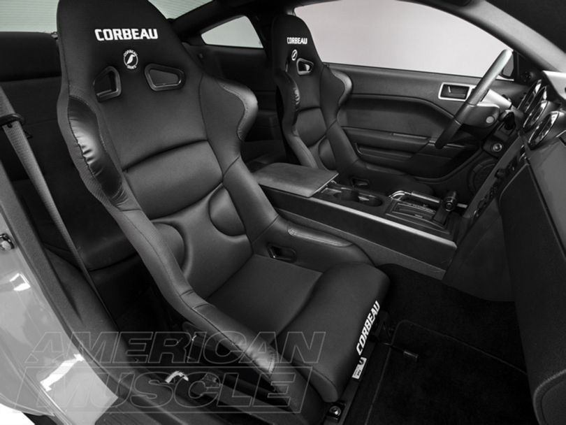 Corbeau Mustang FX1 Pro Racing Seat - Black 29501P (79-20 All)