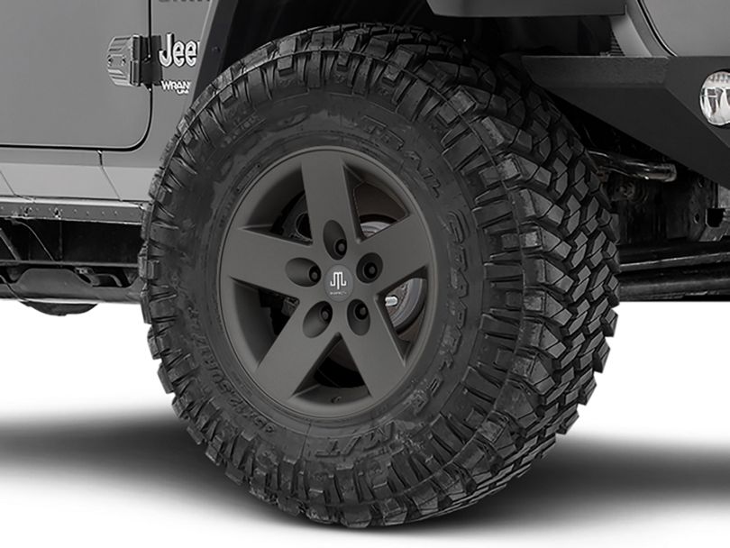 Mammoth Jeep Wrangler Moab Charcoal Wheel - 17x9 J108902-JL (18-20 Jeep ...