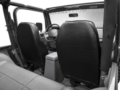 Smittybilt Jeep Wrangler Standard Front Bucket Seat; Black Denim 44915 ...