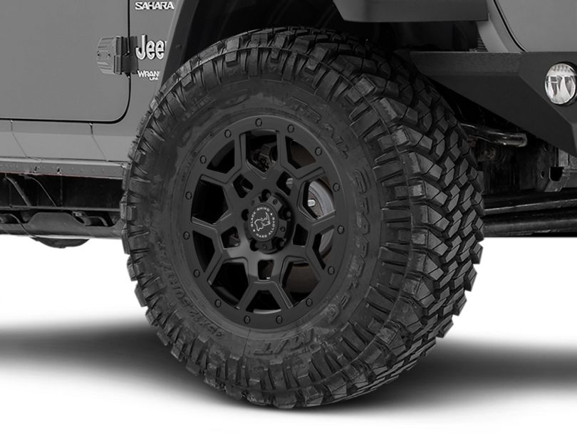 Black Rhino Jeep Wrangler Overland Matte Black Wheel - 18x8 ...