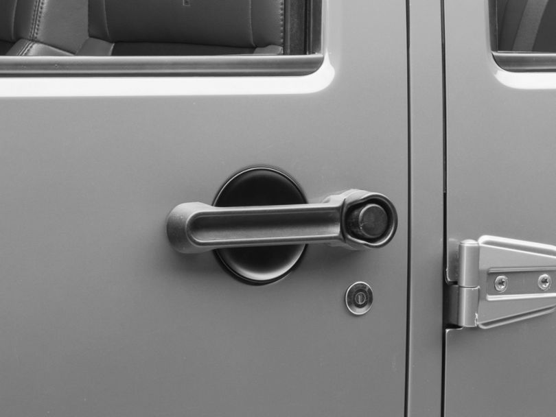 Rugged Ridge Jeep Wrangler 5-Piece Door Handle Recess Guard Kit - Black ...