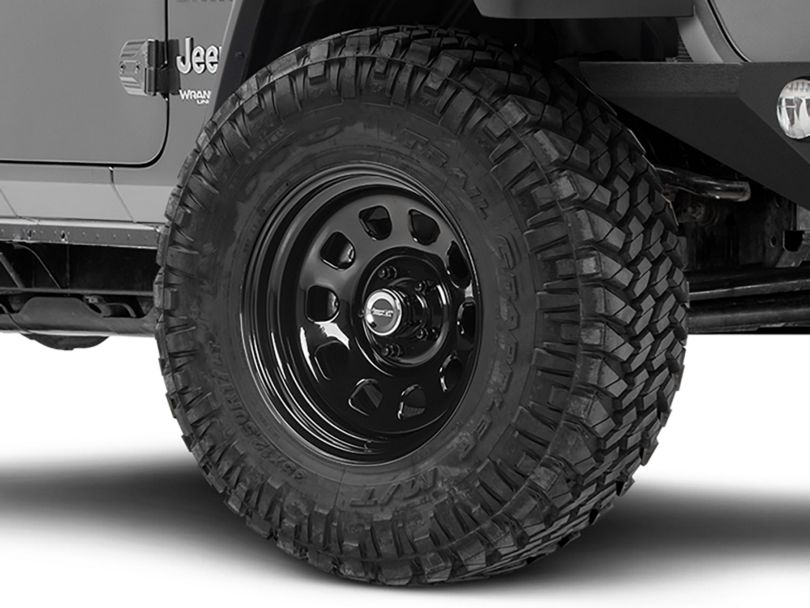 Rugged Ridge Jeep Wrangler Steel Gloss Black Wheel - 17x9 15500.70 (18 ...