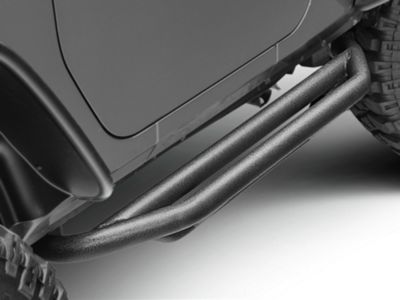 Rugged Ridge Jeep Wrangler RRC Side Armor Guards; Black 11504.21 (07-18 ...