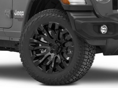 Fuel Wheels Jeep Wrangler Quake Blackout Wheel; 20x9 D83120907550 (18 ...