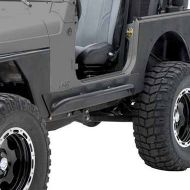 Smittybilt Jeep Wrangler XRC Rock Sliders w/ Tube Step 76868 (04-06 ...