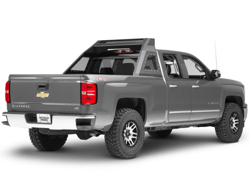 Barricade Silverado Aluminum HD Chase Rack - Textured Black S105816 (07 ...