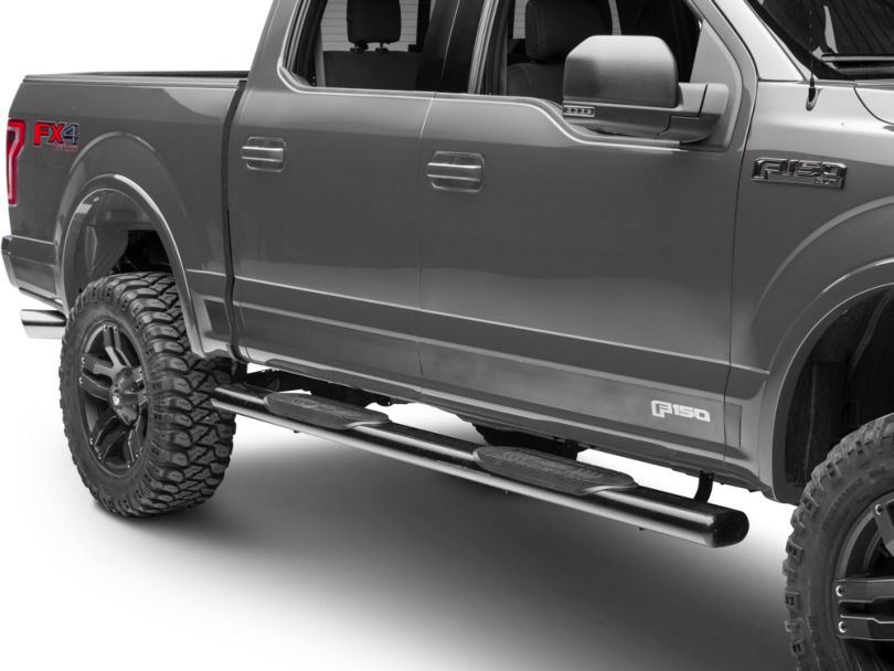 F-150 Black Platinum Rocker Panels with F-150 Logo (15-20 F-150 ...