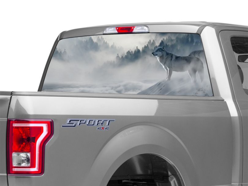 SEC10 F-150 Perforated Wolf Rear Window Decal T542475 (97-20 F-150)