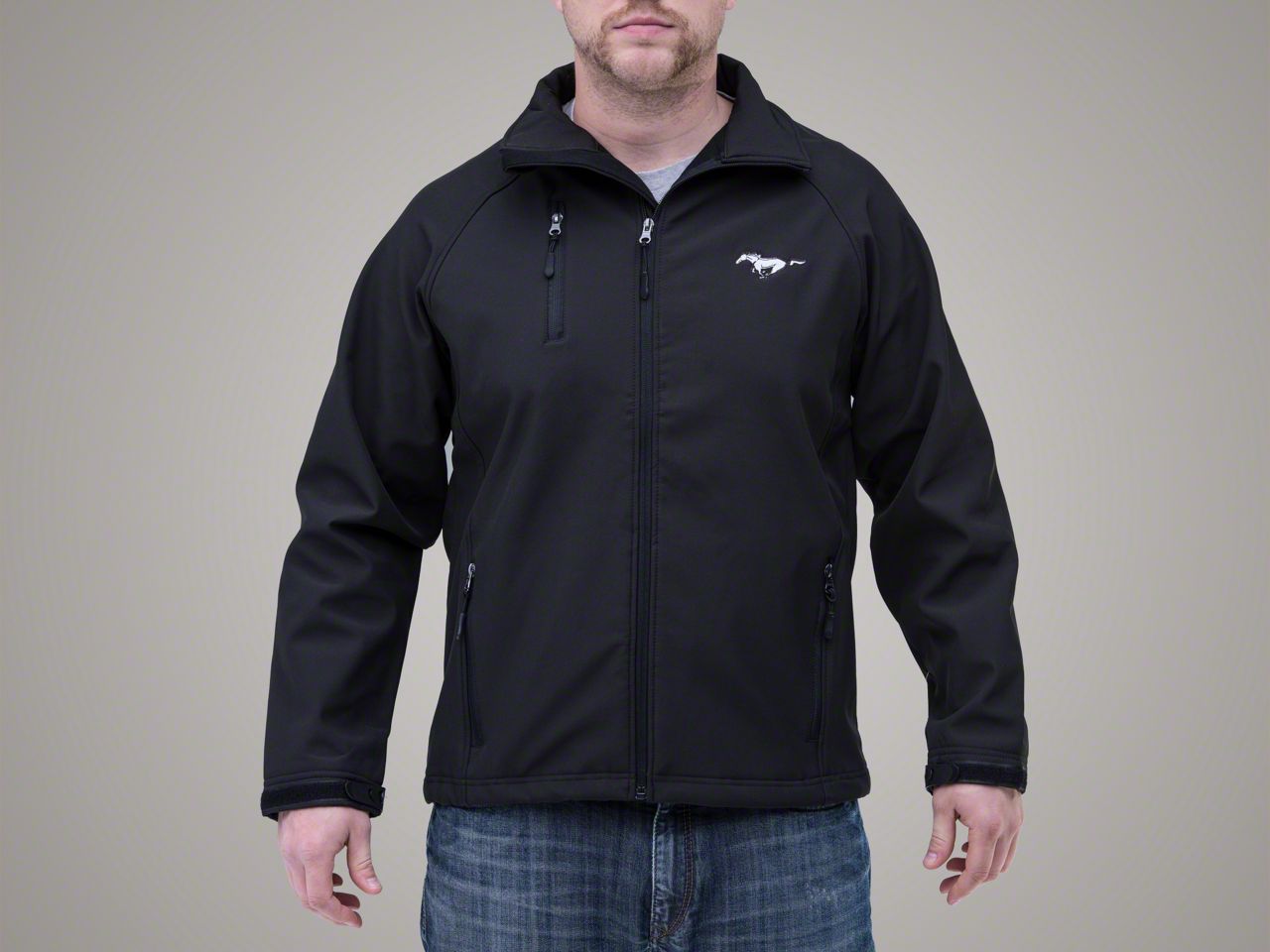 Mustang Ford Mustang Soft Shell Jacket - Black
