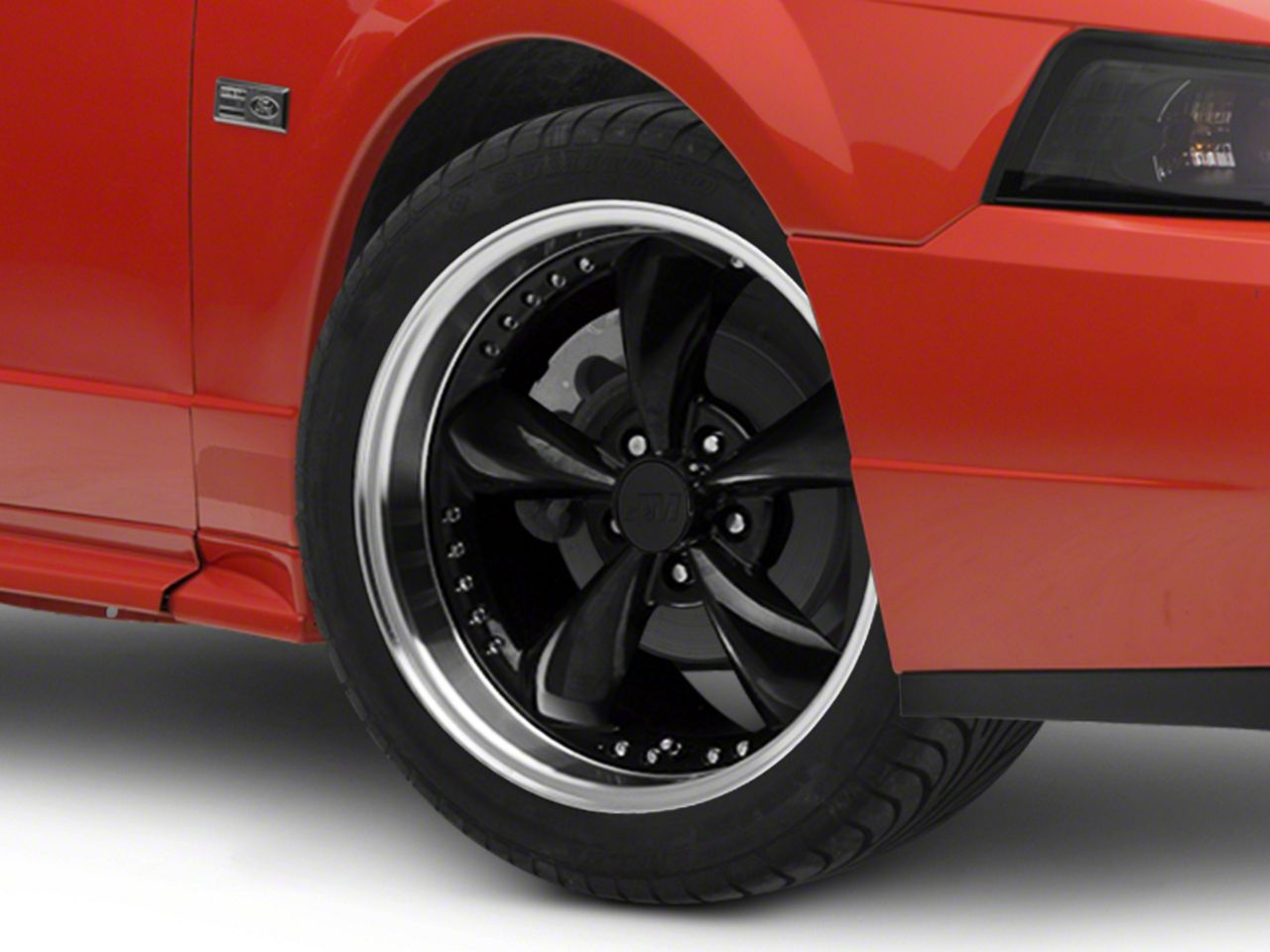 Mustang Bullitt Motorsport Gloss Black Wheel; 18x9 (99-04 Mustang ...