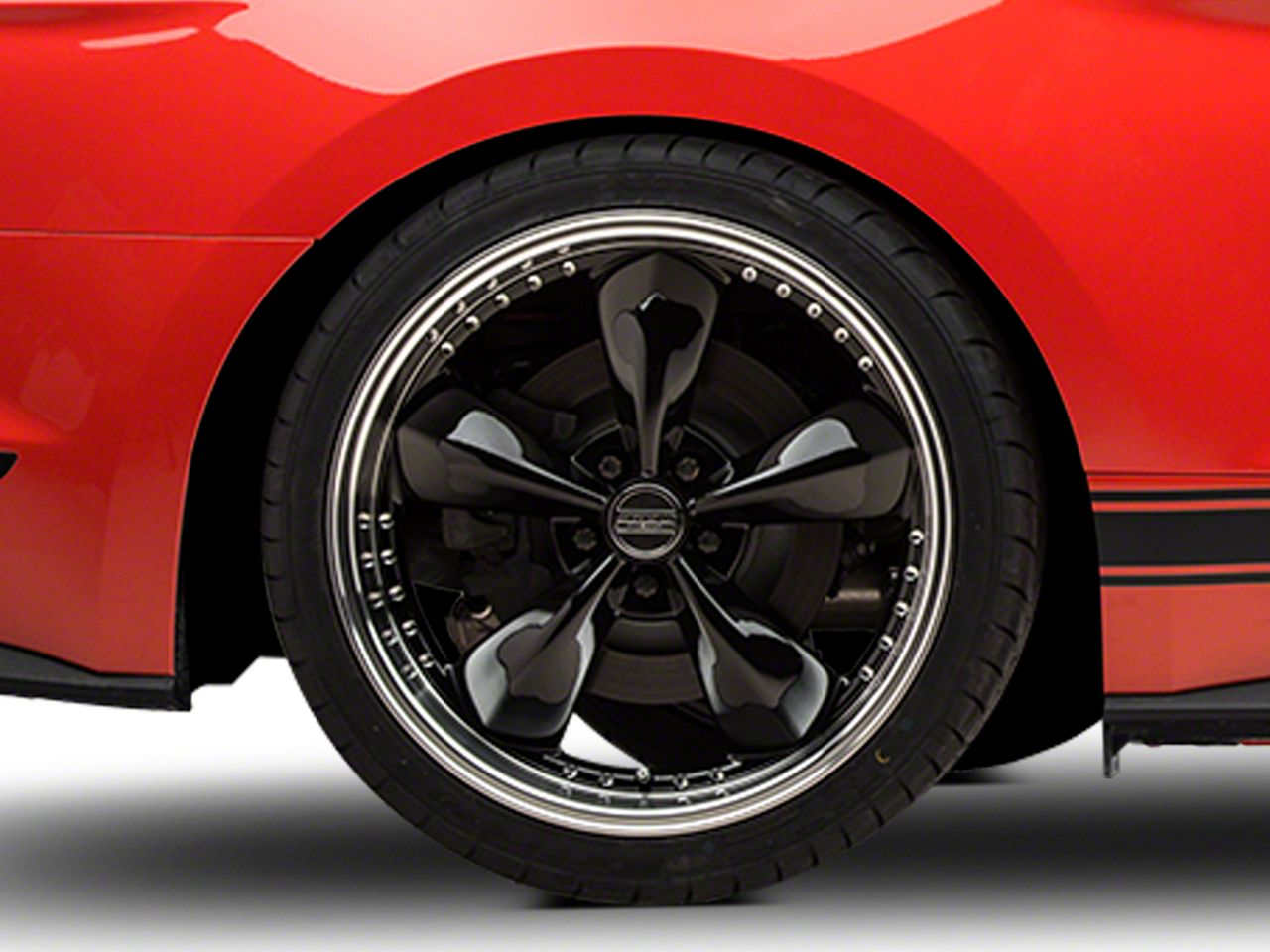 Mustang Bullitt Motorsport Black Wheel - 20x10 (15-19 EcoBoost, V6)