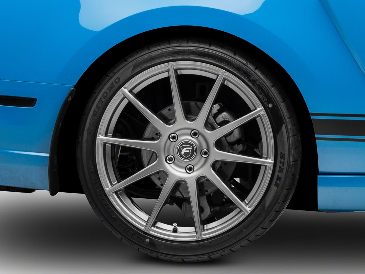 Forgestar Mustang CF10 Monoblock Gunmetal Wheel; Rear Only; 20x11 ...