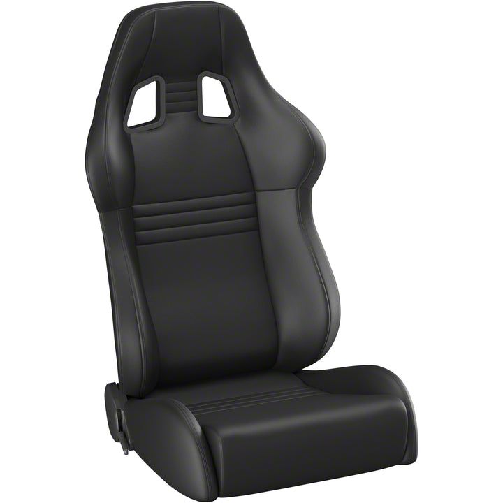 Corbeau Mustang A4 Racing Seats; Black Leather; Pair L60091 (Universal ...