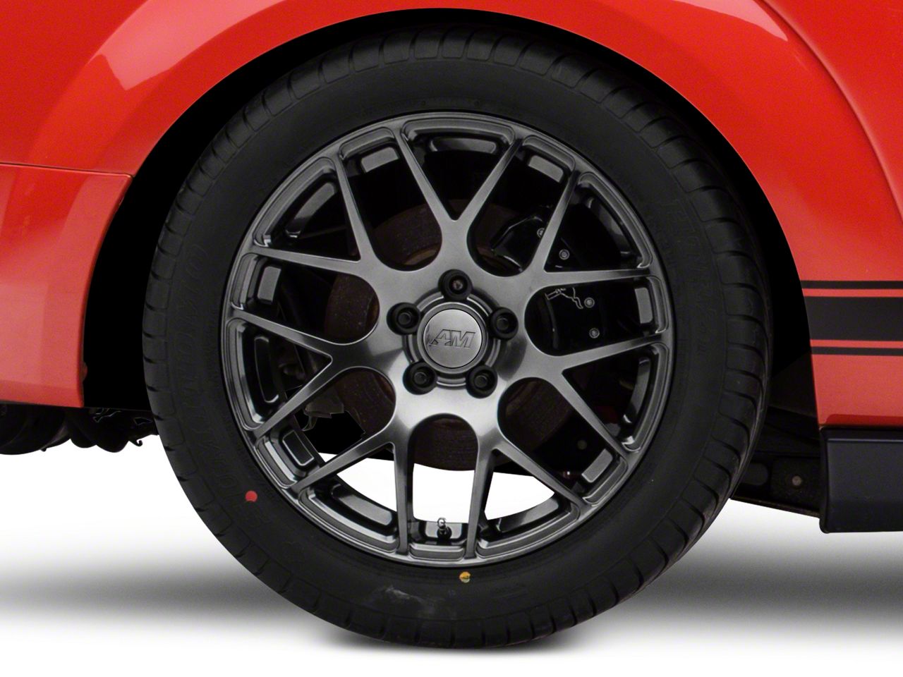 Mustang AMR Dark Stainless Wheel; Rear Only; 18x10 (05-09 Mustang ...