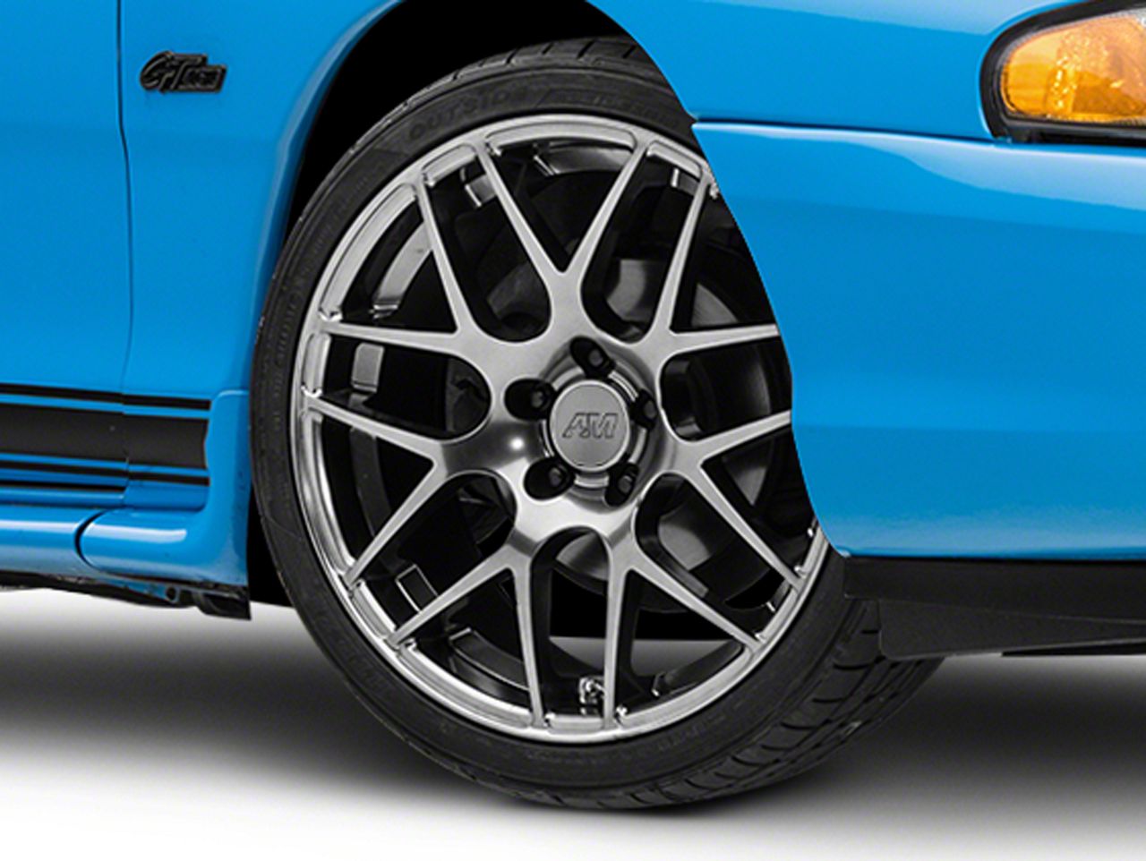 Mustang AMR Dark Stainless Wheel; 19x8.5 (94-98 Mustang) - Free Shipping