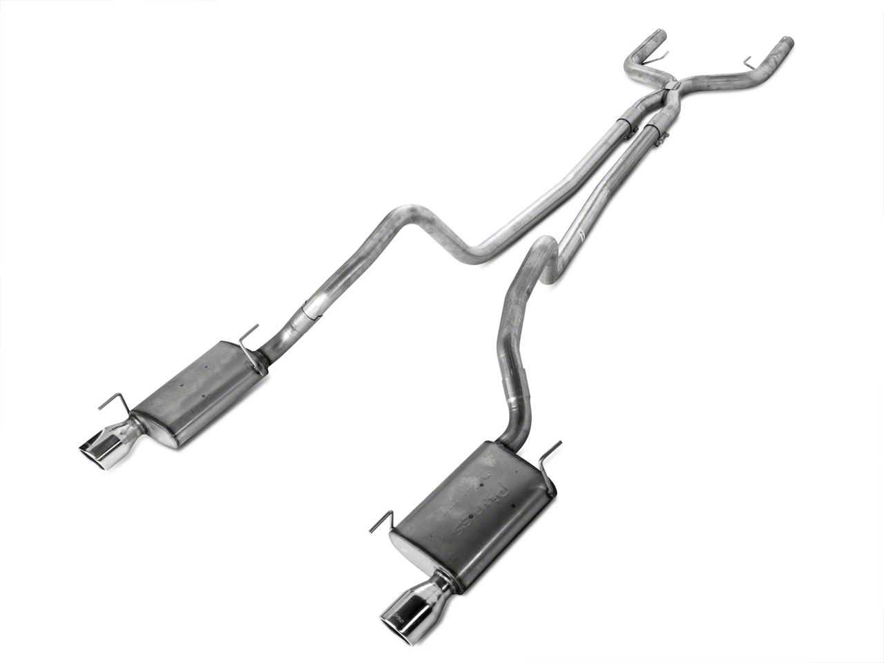 Pypes Mustang Violator True Dual Cat-Back Exhaust with Polished Tips ...