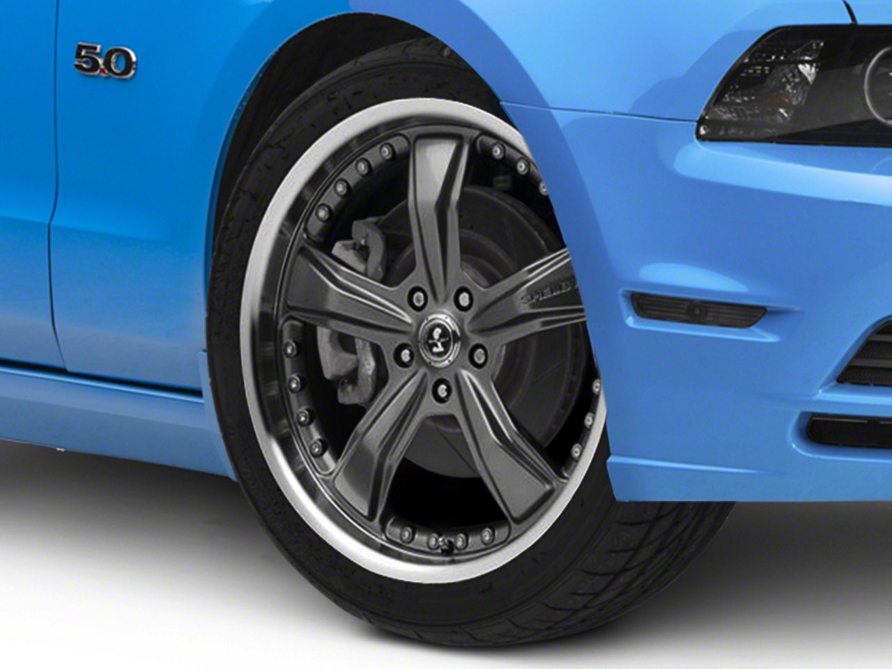 Shelby Mustang Razor Gunmetal Wheel; 20x9 SB198S2966 (10-14 Mustang ...