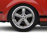 Shelby Mustang Razor Gunmetal Wheel; Rear Only; 20x10 SB198S2167 (05-09 ...
