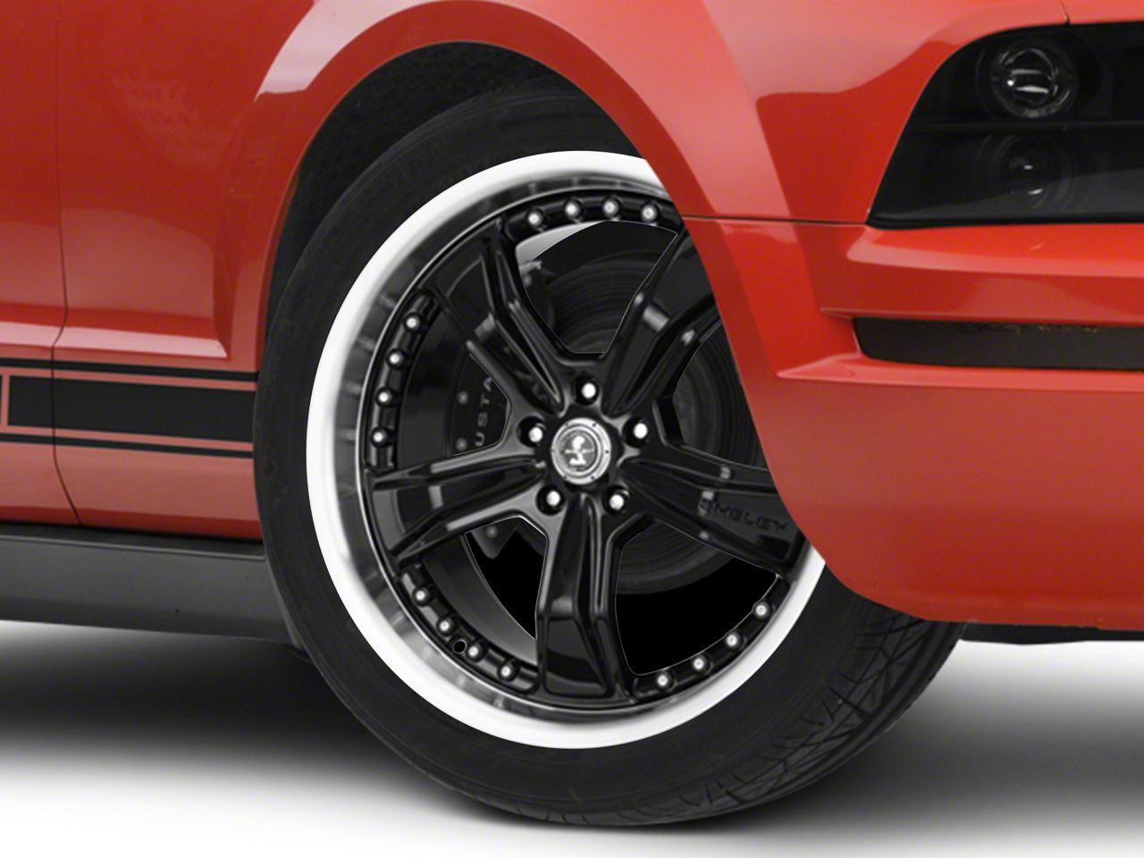 Shelby Mustang Razor Gloss Black Wheel; 20x9 SB198B2966 (05-09 Mustang ...