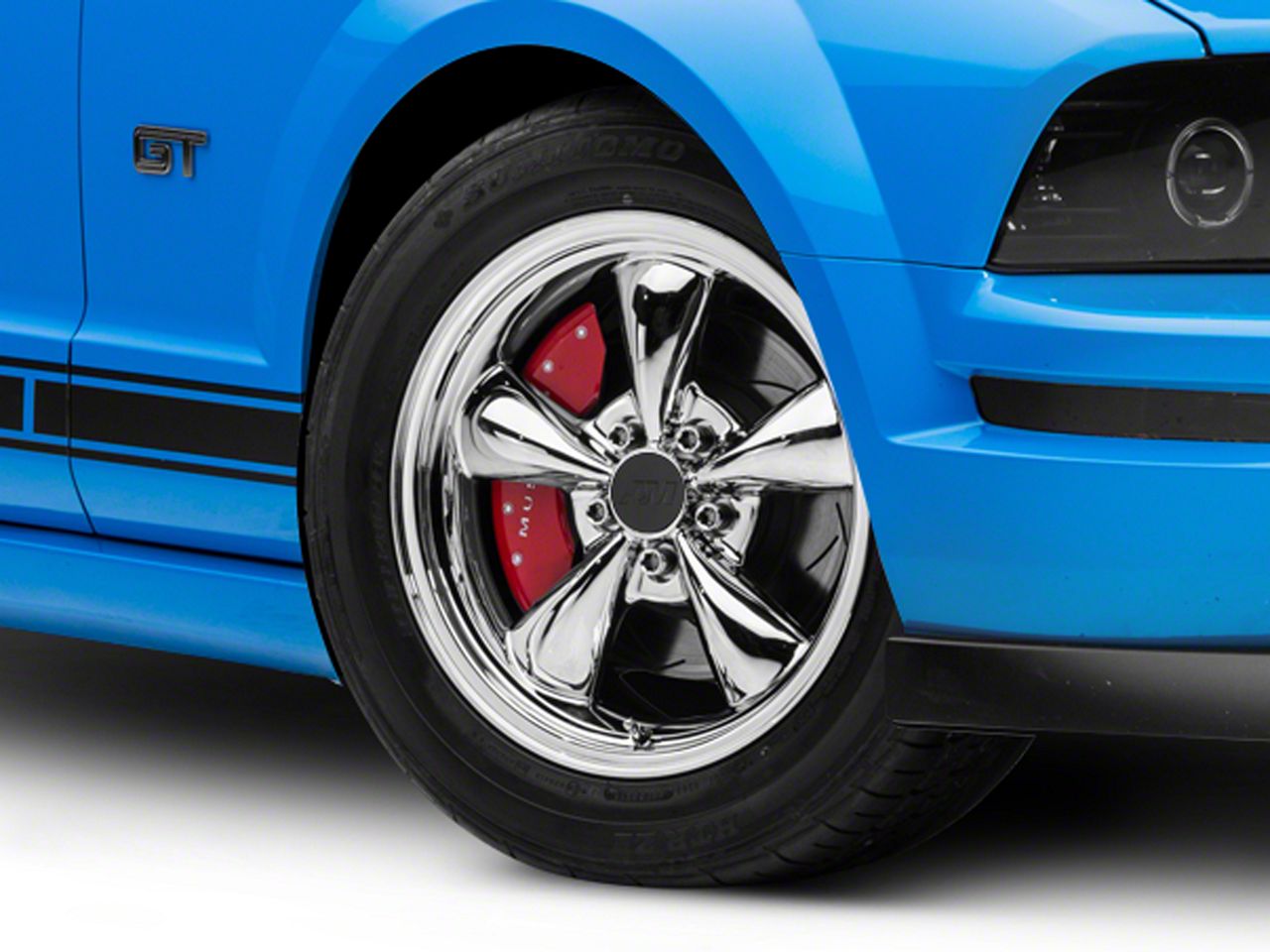 Mustang Bullitt Chrome Wheel; 17x8 (05-09 Mustang GT, V6) - Free Shipping