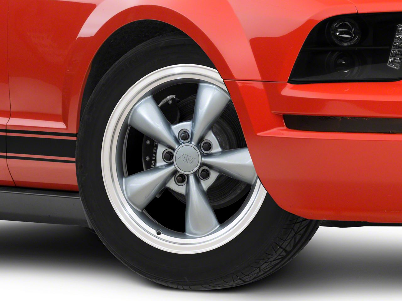 Mustang Bullitt Anthracite Wheel; 18x8 (05-09 Mustang GT, V6) - Free ...
