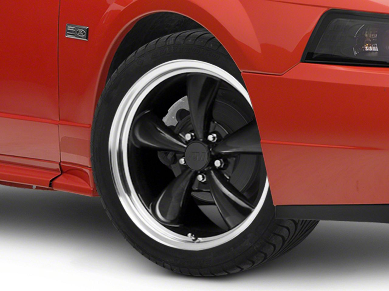 Mustang Bullitt Gloss Black Wheel; 18x8 (99-04 Mustang) - Free Shipping