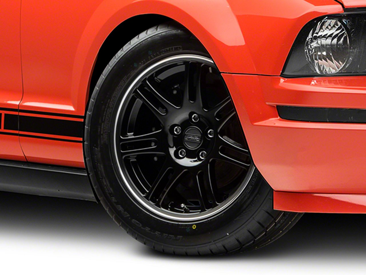 Mustang 10th Anniversary Cobra Style Black Wheel; 17x9 (05-09 Mustang ...
