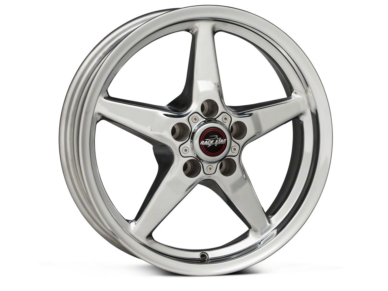 Race Star Mustang 92 Drag Star Polished Wheel; Rear Only; 15x10; Direct ...