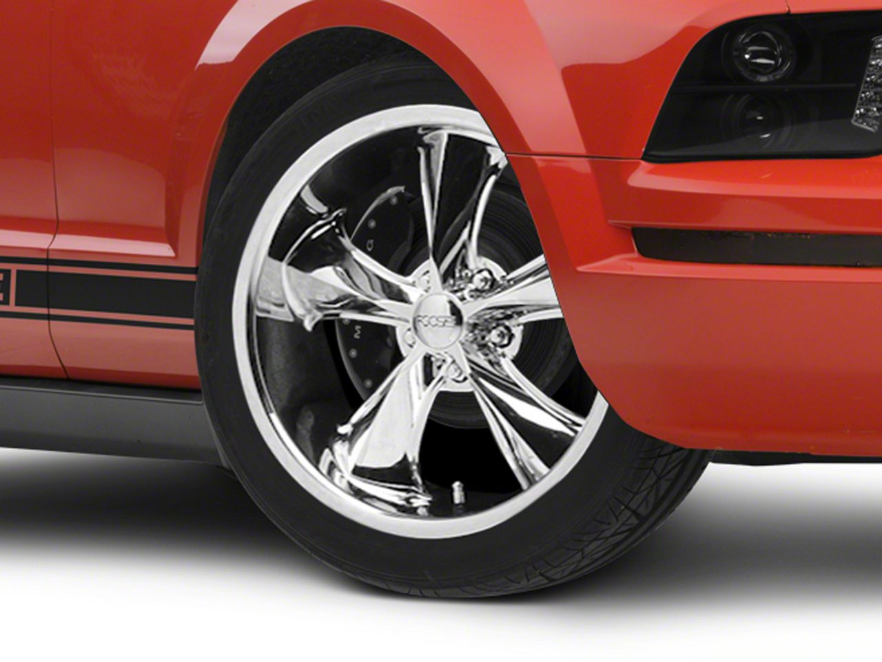 Foose Mustang Legend Chrome Wheel; 18x9.5 F105189565+34 (05-09 Mustang ...