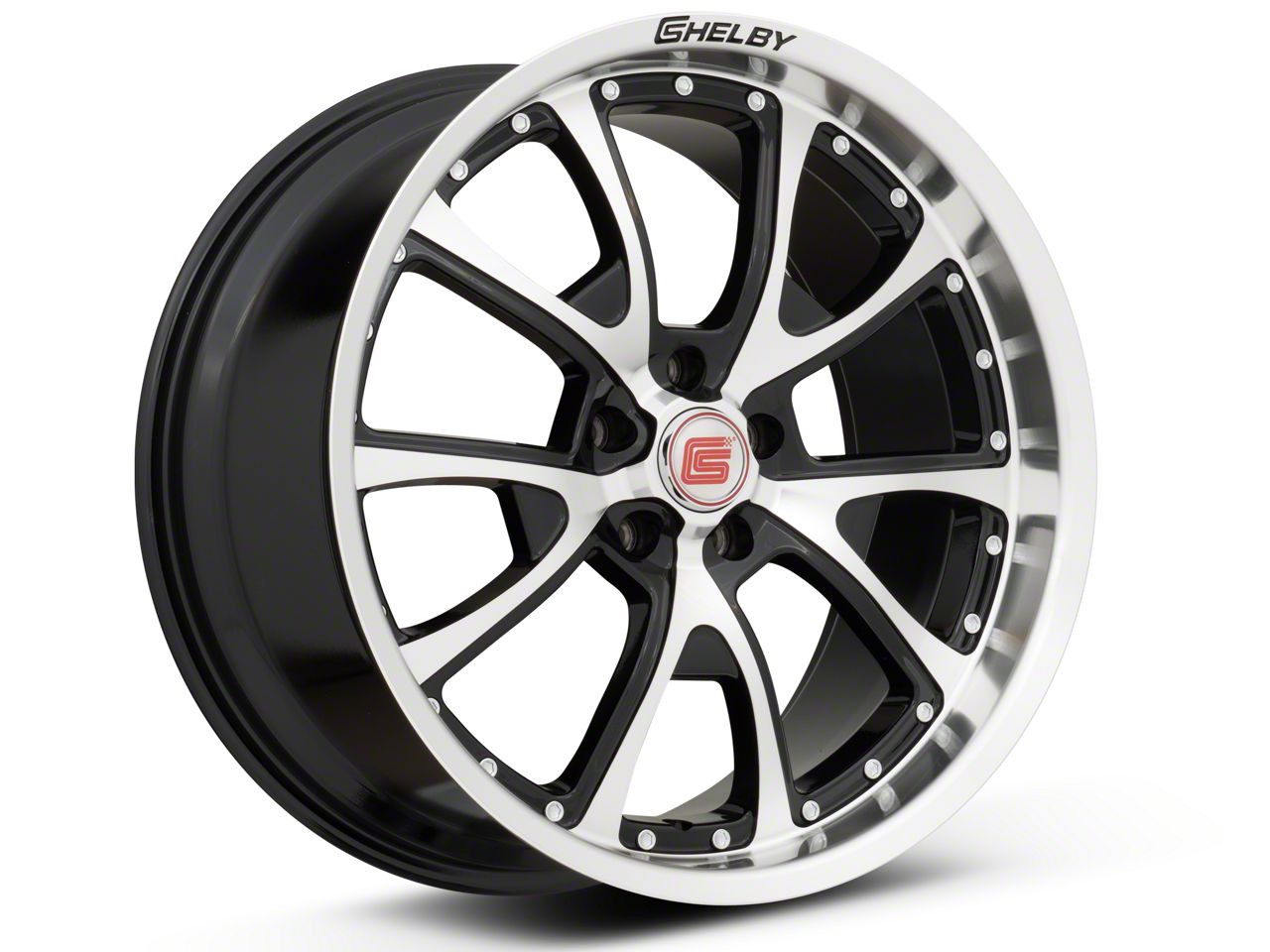 Shelby Mustang CS40 Black Machined Wheel - 20x9 CS40-295430-B (05-14 All)