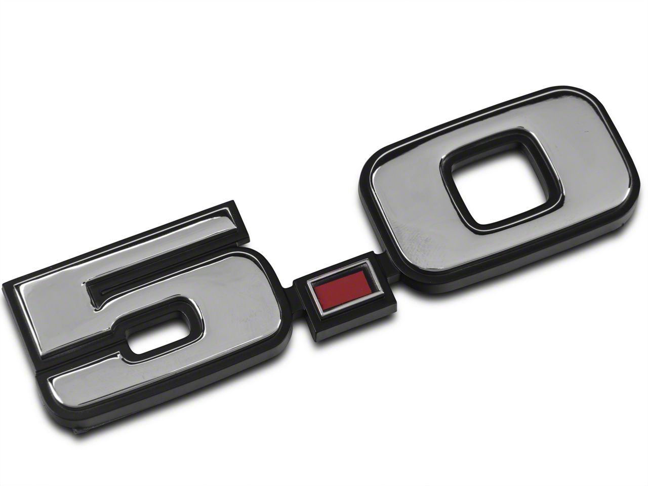 Ford Mustang 5.0 Fender Emblem; Chrome D9ZZ-16228-A (79-93 5.0L Mustang ...