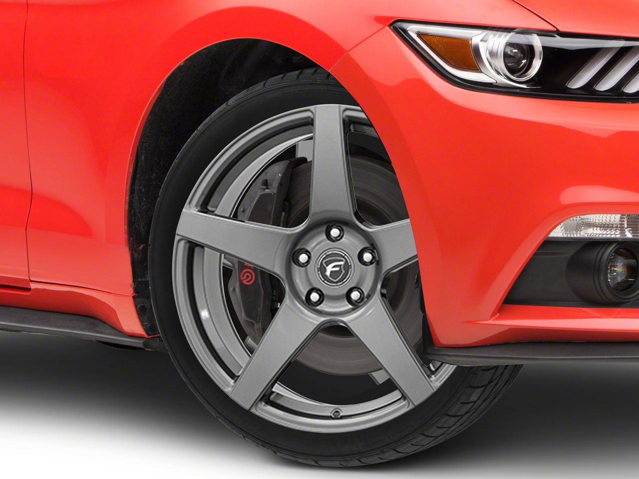 Forgestar Mustang CF5 Monoblock Gunmetal Wheel - 19x9.5 384163 (15-18 ...