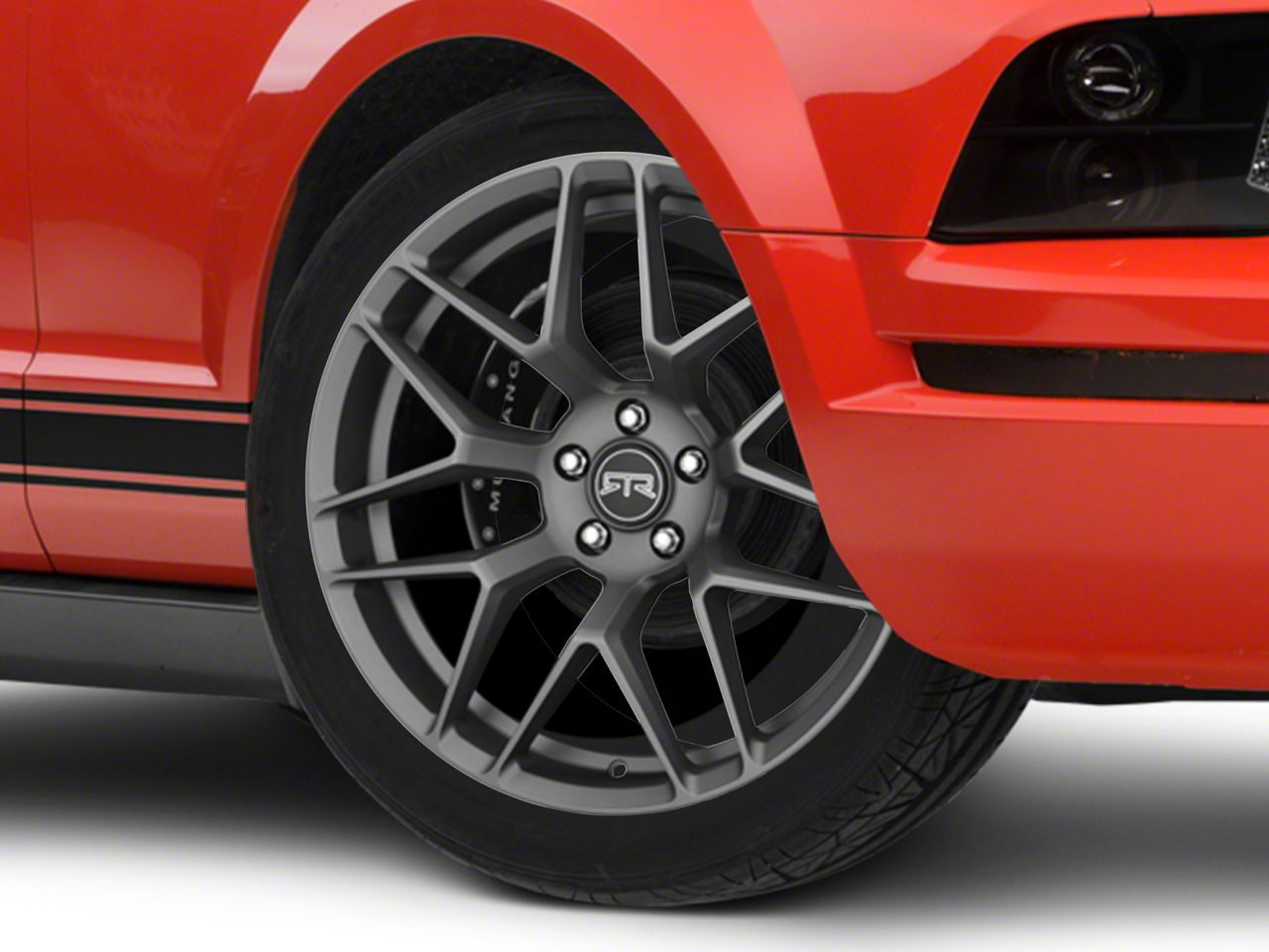 RTR Mustang Tech 7 Satin Charcoal Wheel; 20x9.5 852SC-2096533 (05-09 ...