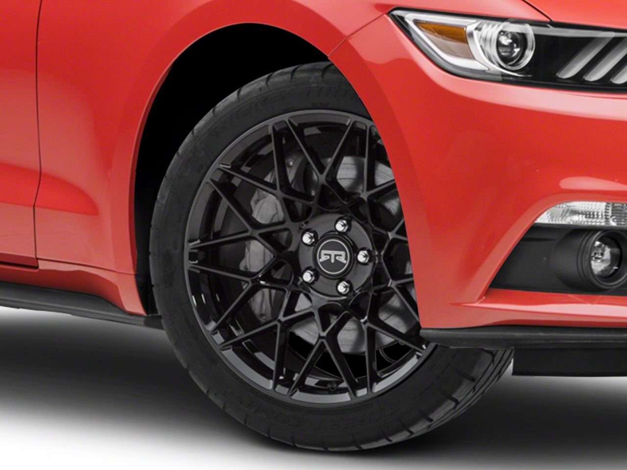 RTR Mustang Tech Mesh Gloss Black Wheel; 19x9.5 850GB-9956533 (15-22 ...