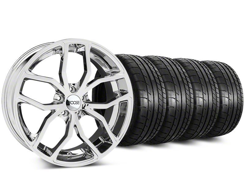 Mustang Staggered Foose Outcast Chrome Wheel and Mickey Thompson Tire ...