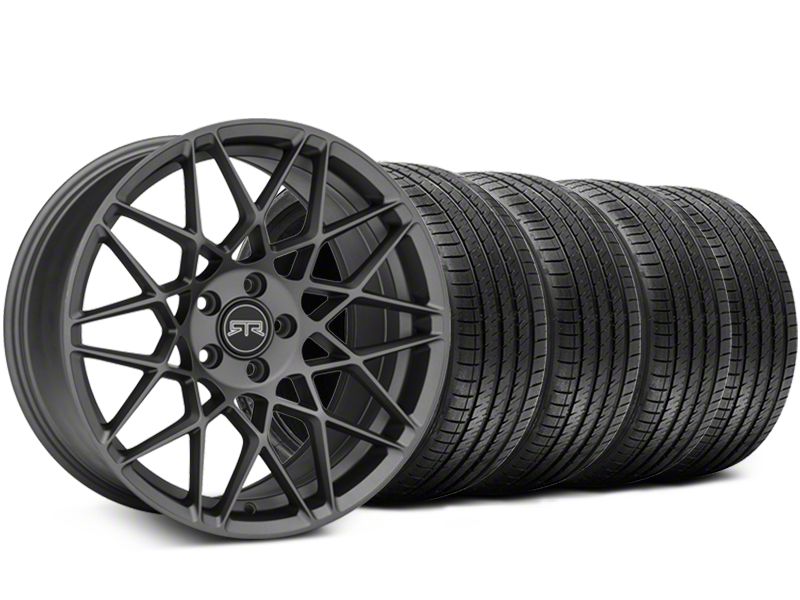 Mustang RTR Tech Mesh Charcoal Wheel & Sumitomo Tire Kit - 19x9.5 (05 ...