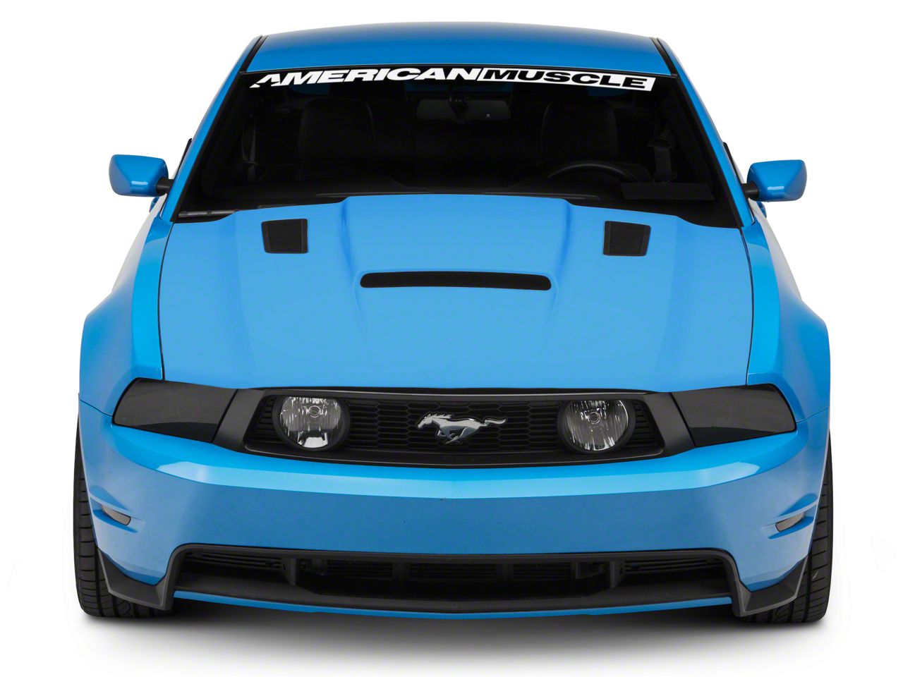 Cervini's Mustang Stalker II Hood with Louvers; Unpainted 1221 (10-12 ...