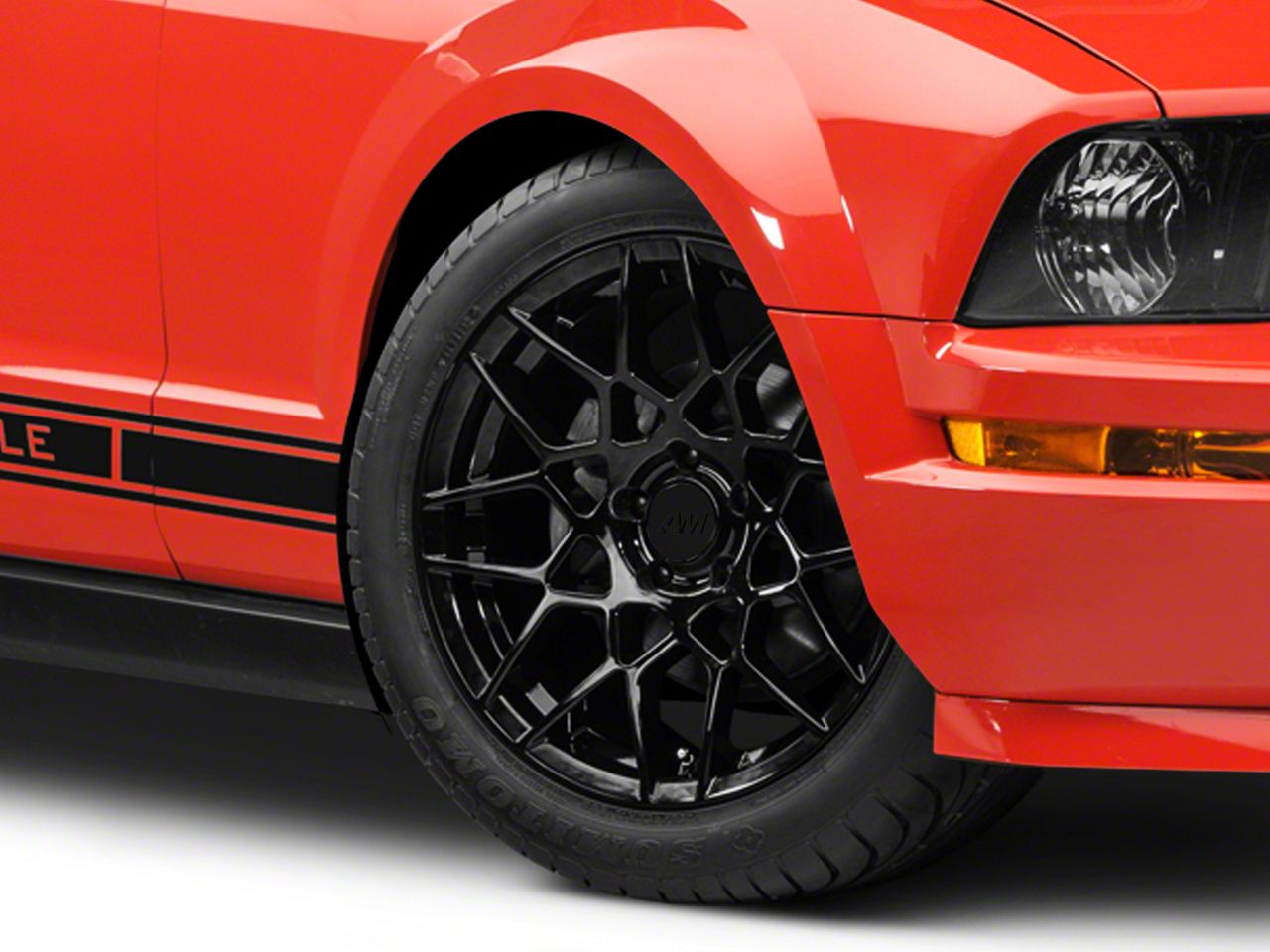 Mustang 2013 GT500 Style Gloss Black Wheel - 18x9 (05-14 GT, V6)