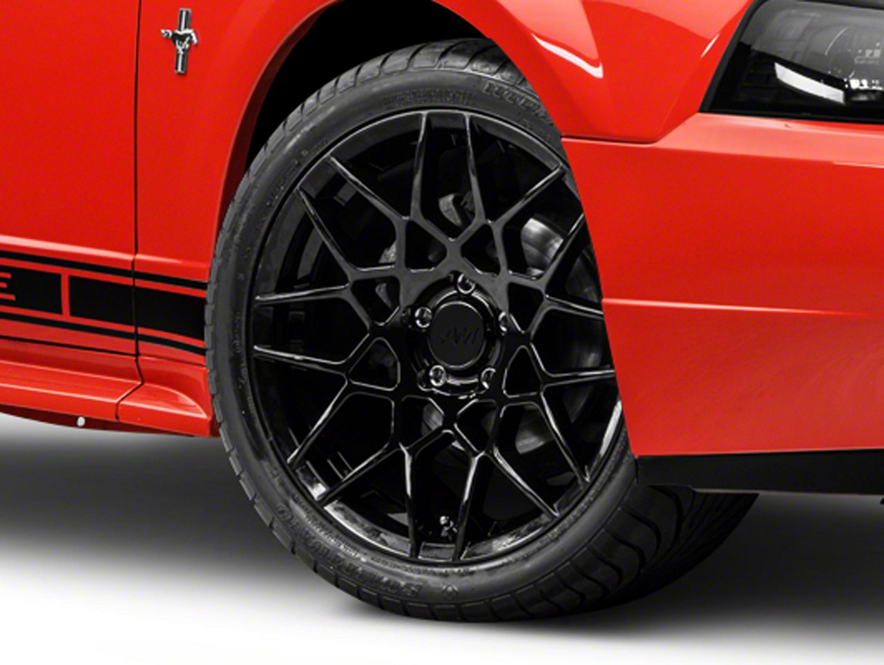 Mustang 2013 GT500 Style Gloss Black Wheel; 18x9 (99-04 Mustang) - Free ...