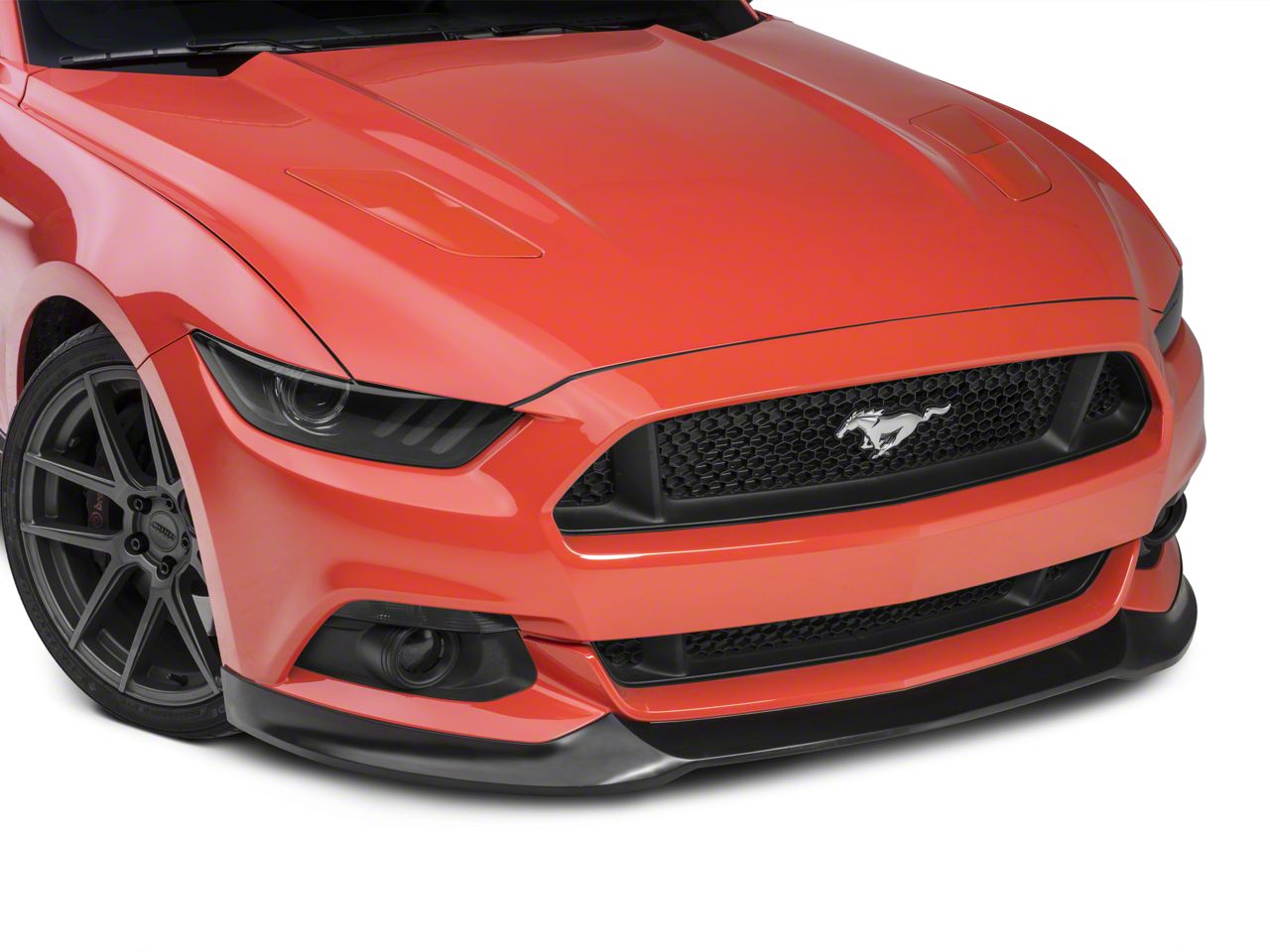 Mustang Front Chin Spoiler; Unpainted (15-17 Mustang GT, EcoBoost, V6 ...