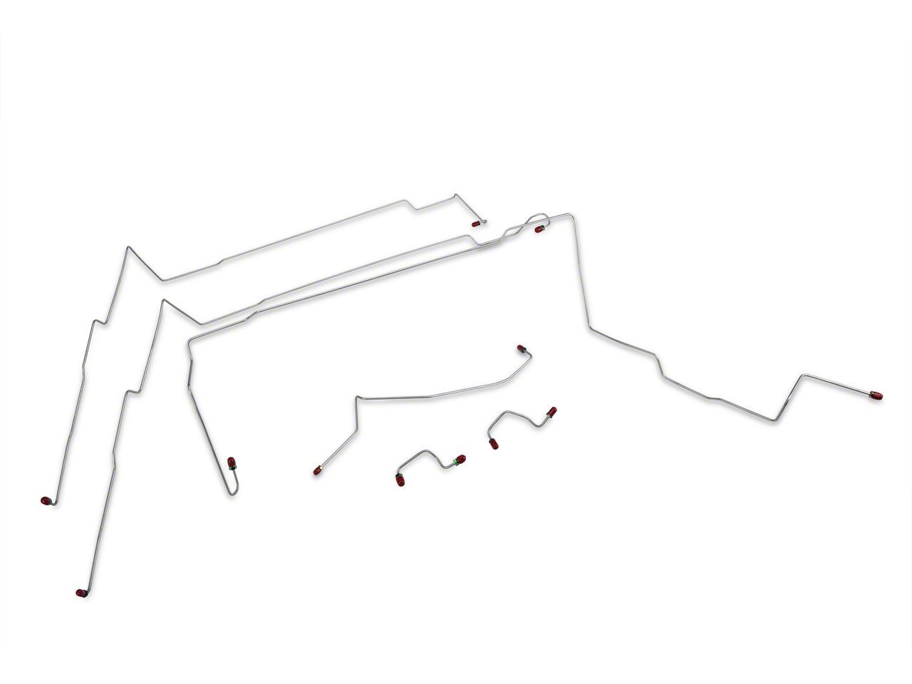 OPR Mustang Front Brake Line Kit; With ABS; Steel 394006 (94-95 GT ...