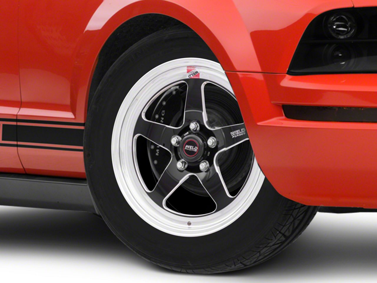 Weld Racing Mustang RTS S71 Black Anodized Wheel; Front Only; 17x5 ...